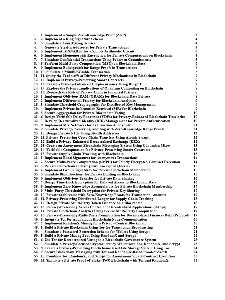 Exercises - Privacy | PDF | Encryption | Cryptocurrency