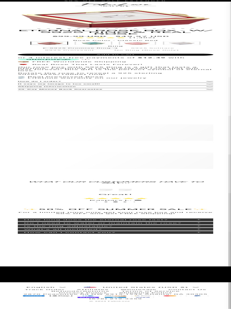 Eternal Rose Box - W S925 Ring & Real Rose - FabuLove | PDF