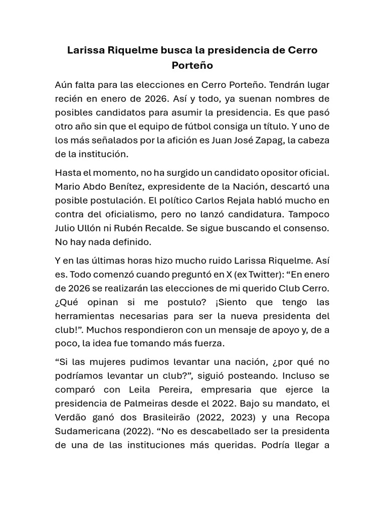 Larisa Riquelme | PDF