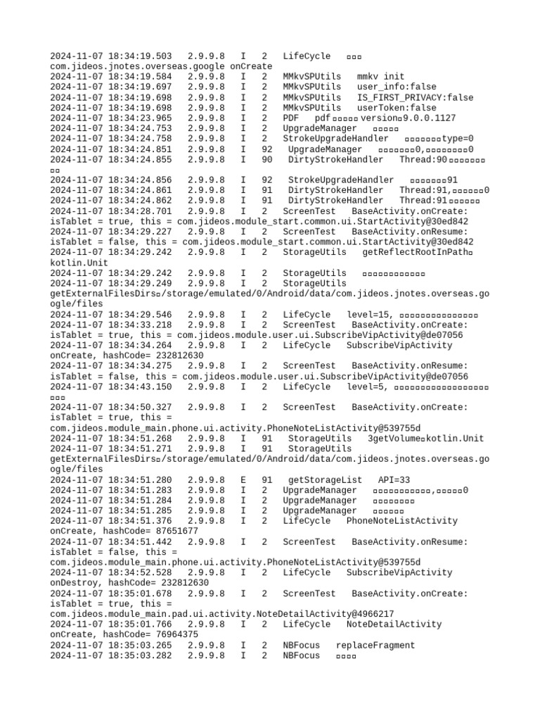 2024 11 07 - Log | PDF | Computers