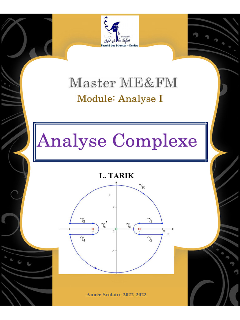 Cours Fonction D'une Variable Complexe | PDF | Nombre complexe | Analyse complexe