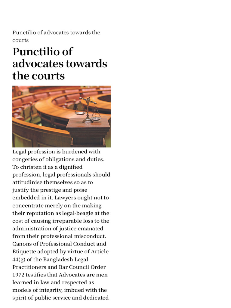 Advocates' Ethical Duties in Court | PDF | Advocate | Judge