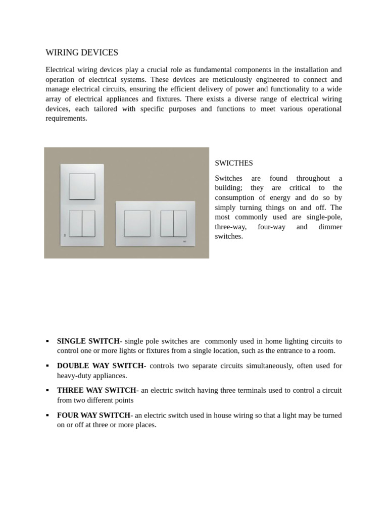 Bu RSW 1 | PDF | Switch | Voltage
