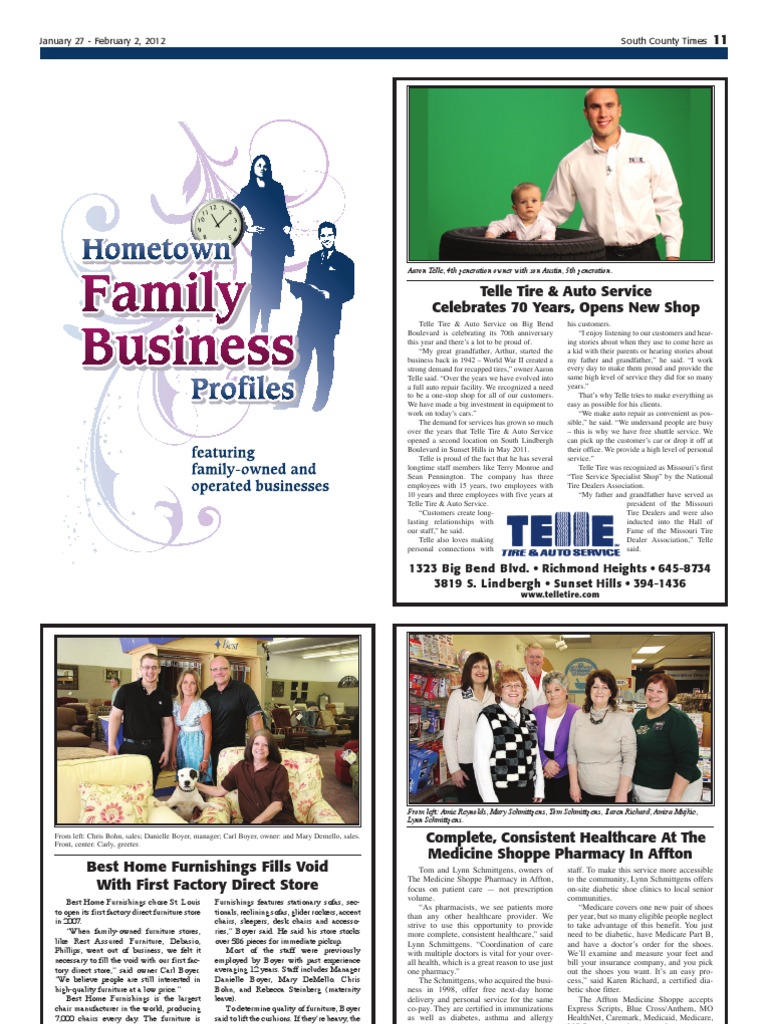 Hometown Family Business Profiles - Jan 2012 - SCT | PDF | Optometry ...