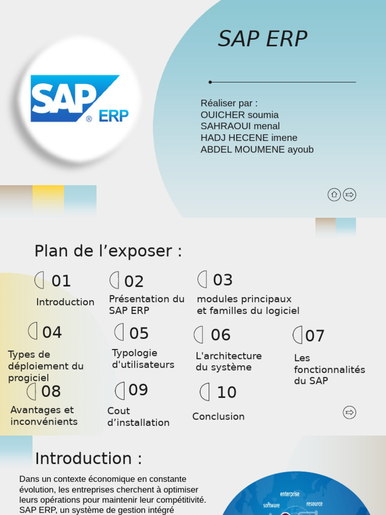 Sap Erp | PDF | Progiciel de gestion intégré | Cloud computing