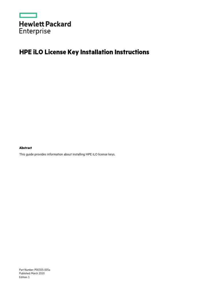 iLO Advanced Installation Instructions | PDF | Installation (Computer ...
