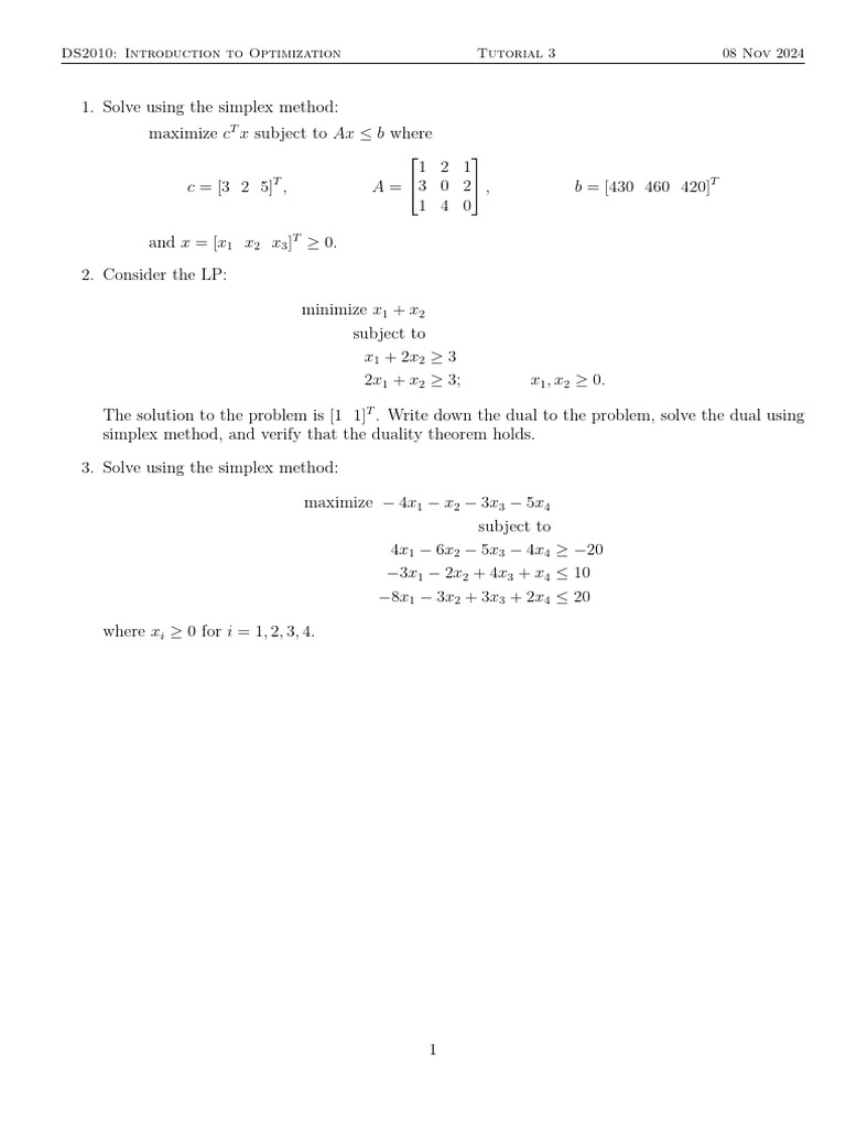 DS2010 Tutorial3 | PDF