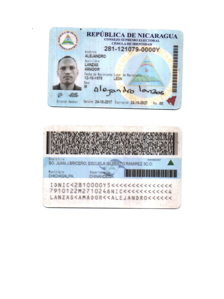 Alejandro Lanzas Cedula | PDF | Derecho | Poesía