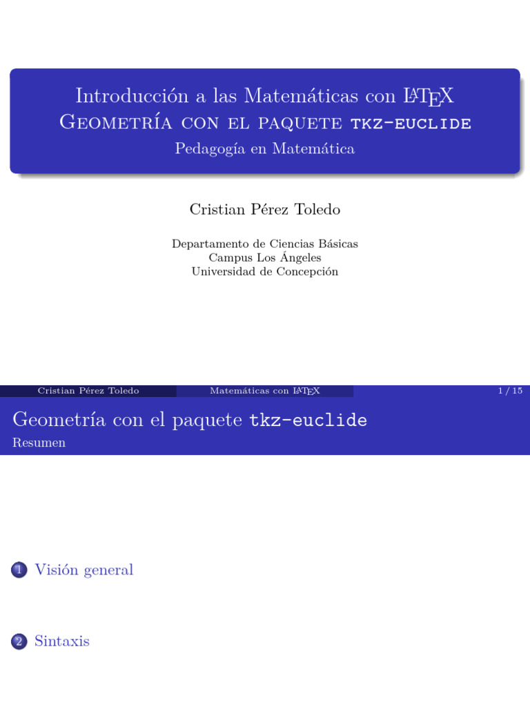 IML-M4b Graficos (Tkz-Euclide) | PDF | Geometría | Geometría euclidiana