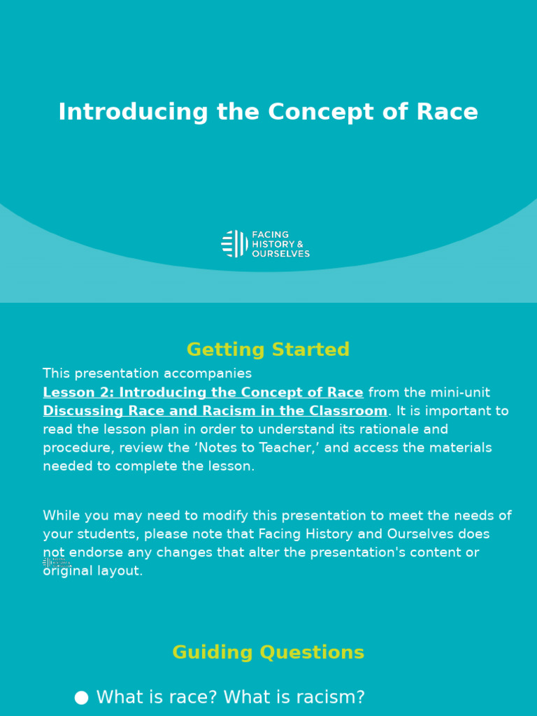 2 Introducing The Concept of Race | PDF | Race (Human Categorization ...