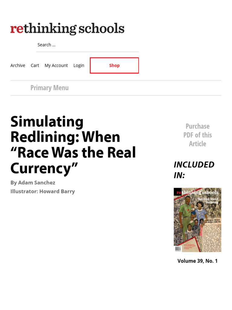 Simulating Redlining - When "Race Was The Real Currency" - Rethinking ...