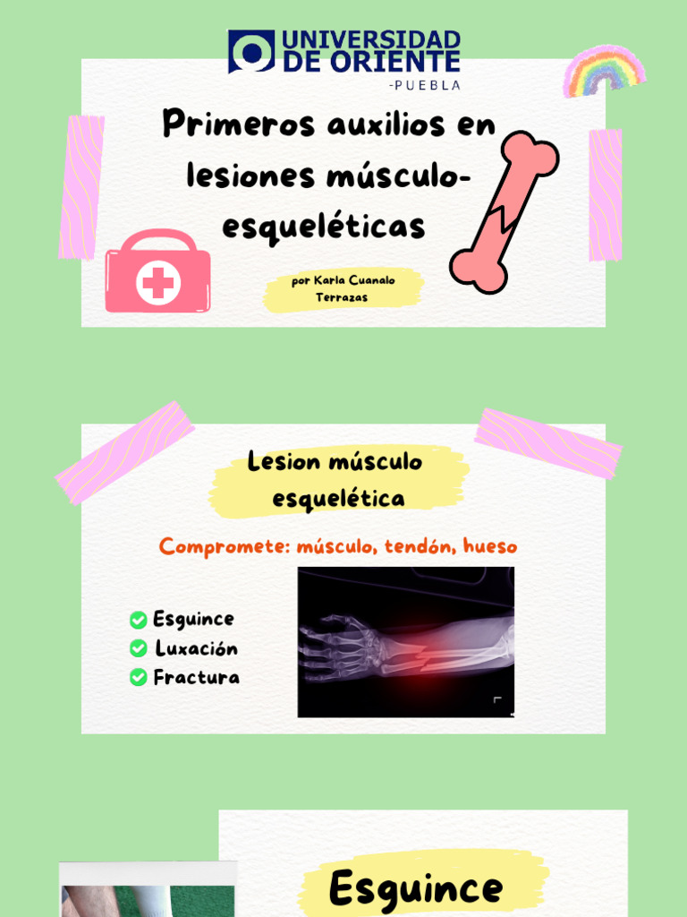 Lesiones Músculo-Esqueléticas | PDF | Hueso | Primeros auxilios
