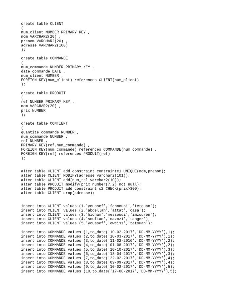 tp1. Basze de Donnee | PDF | Data Management | Data Model