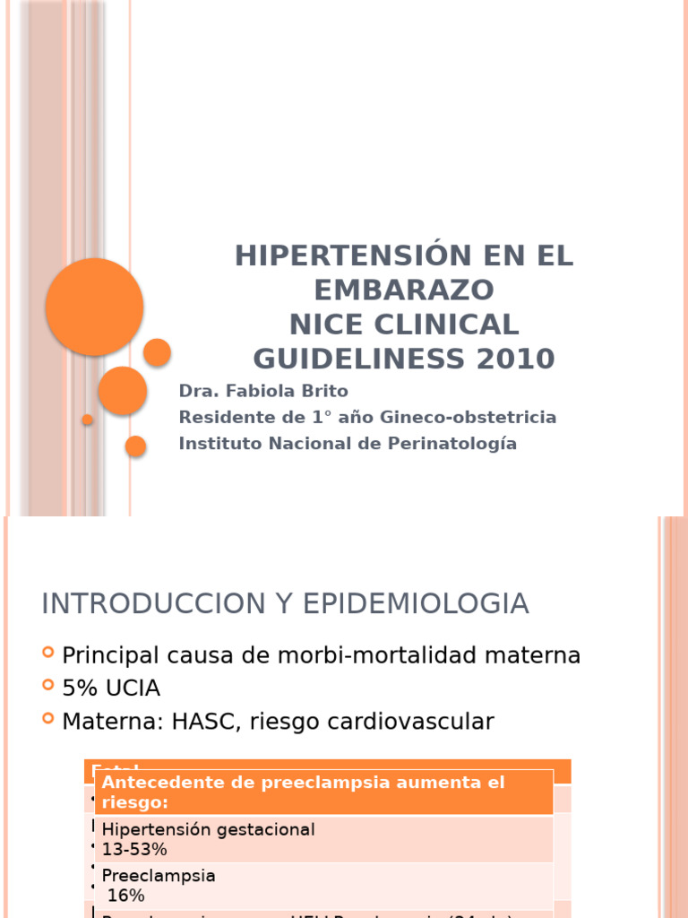 Hipertensión y Embarazo: Guía Clínica | PDF | El embarazo | Maternidad