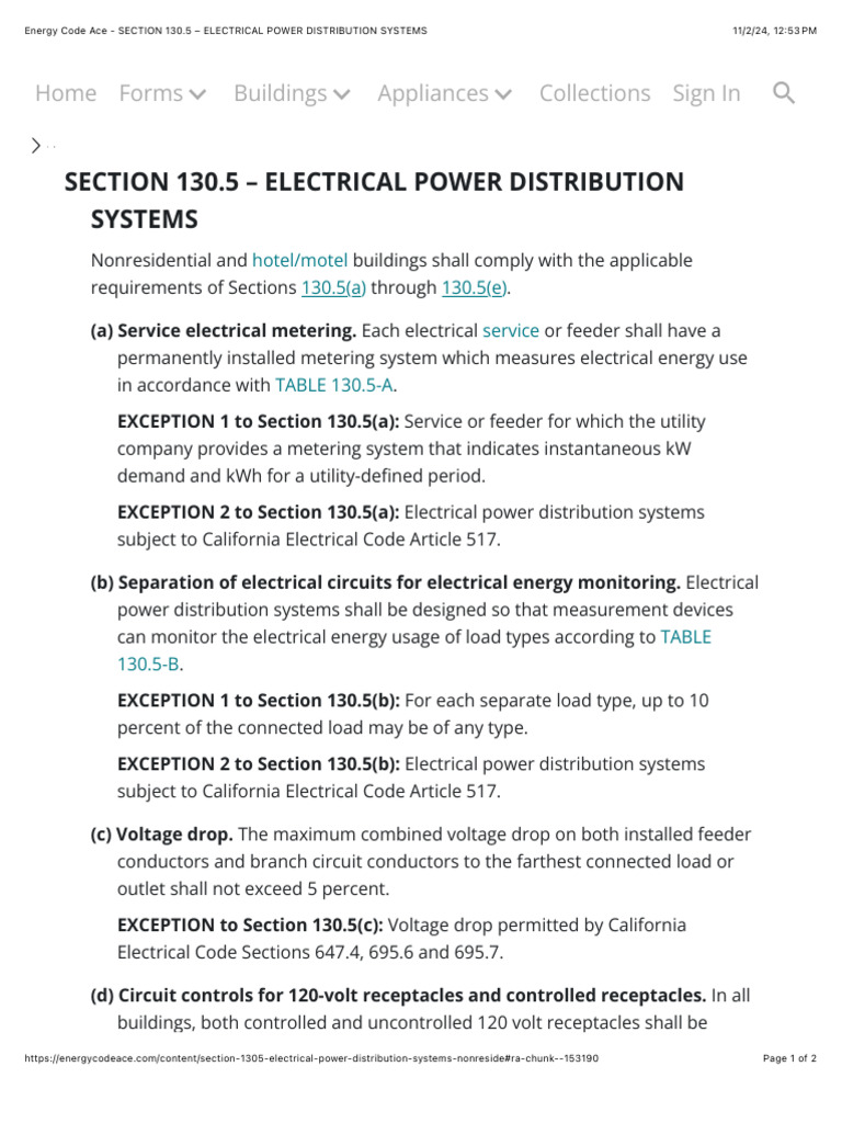 Electrical Power Distribution Code Guide | PDF | Electric Power ...