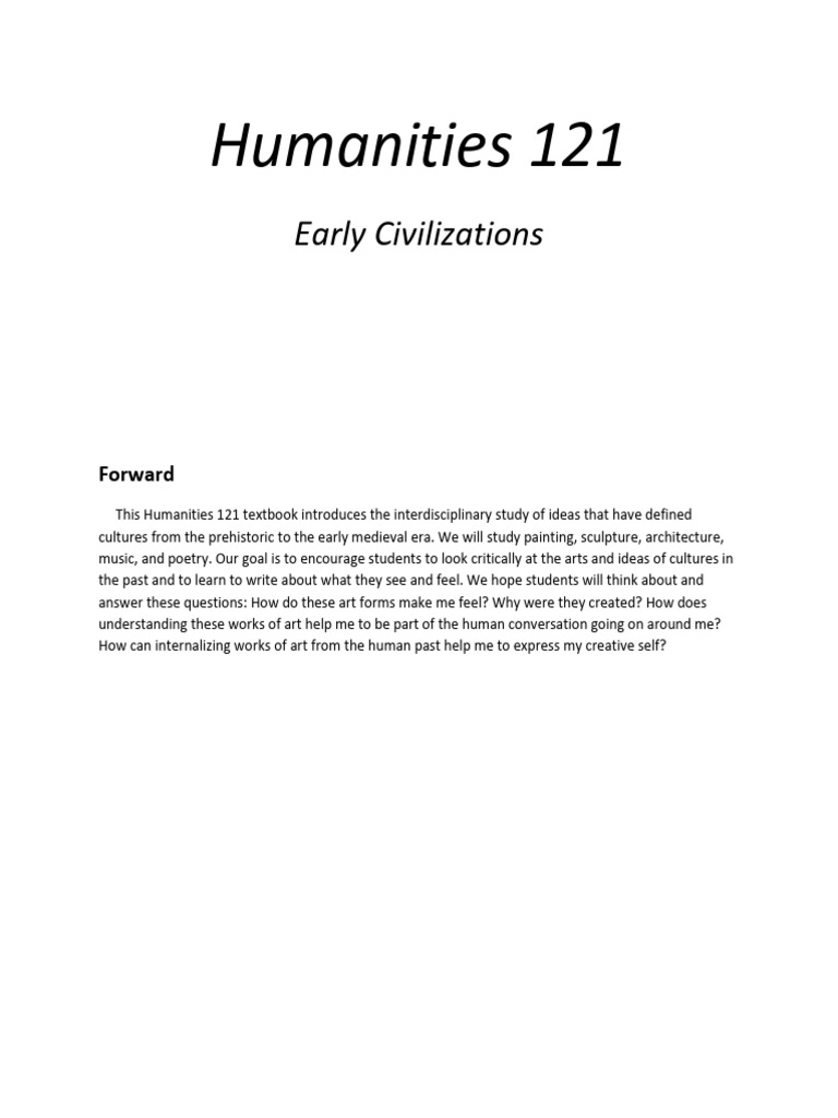HUM 121 OER Textbook | PDF