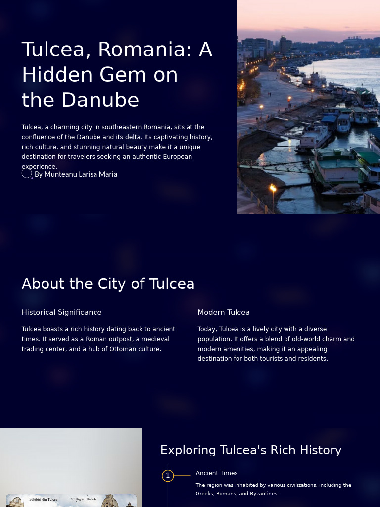 Tulcea Romania A Hidden Gem On The Danube | PDF | Danube | Romania