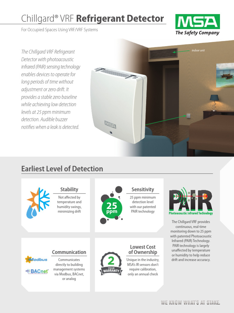 0720 232 MC - Chillgard VRF - Refrigerant Detector - Data Sheet EN ...