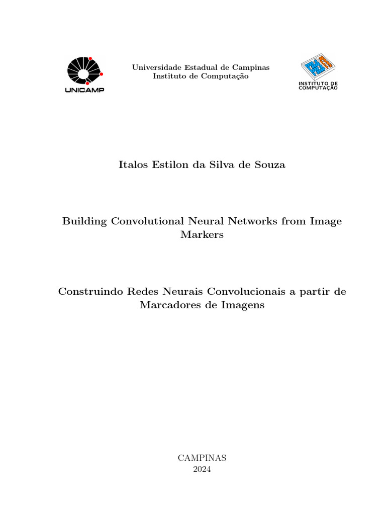 TESE - Building Convolutional Neural Networks from Image Markers | PDF ... TESE - Building Convolutional Neural Networks from Image Markers | PDF ...