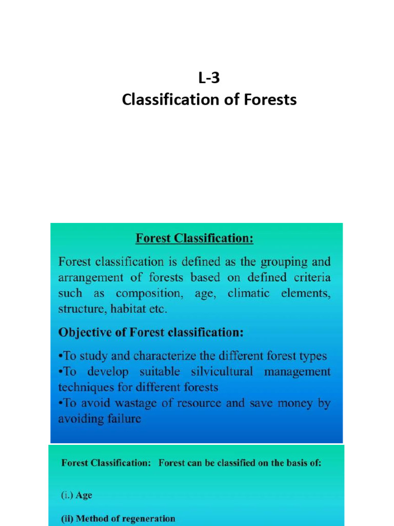Classification of Forests | PDF