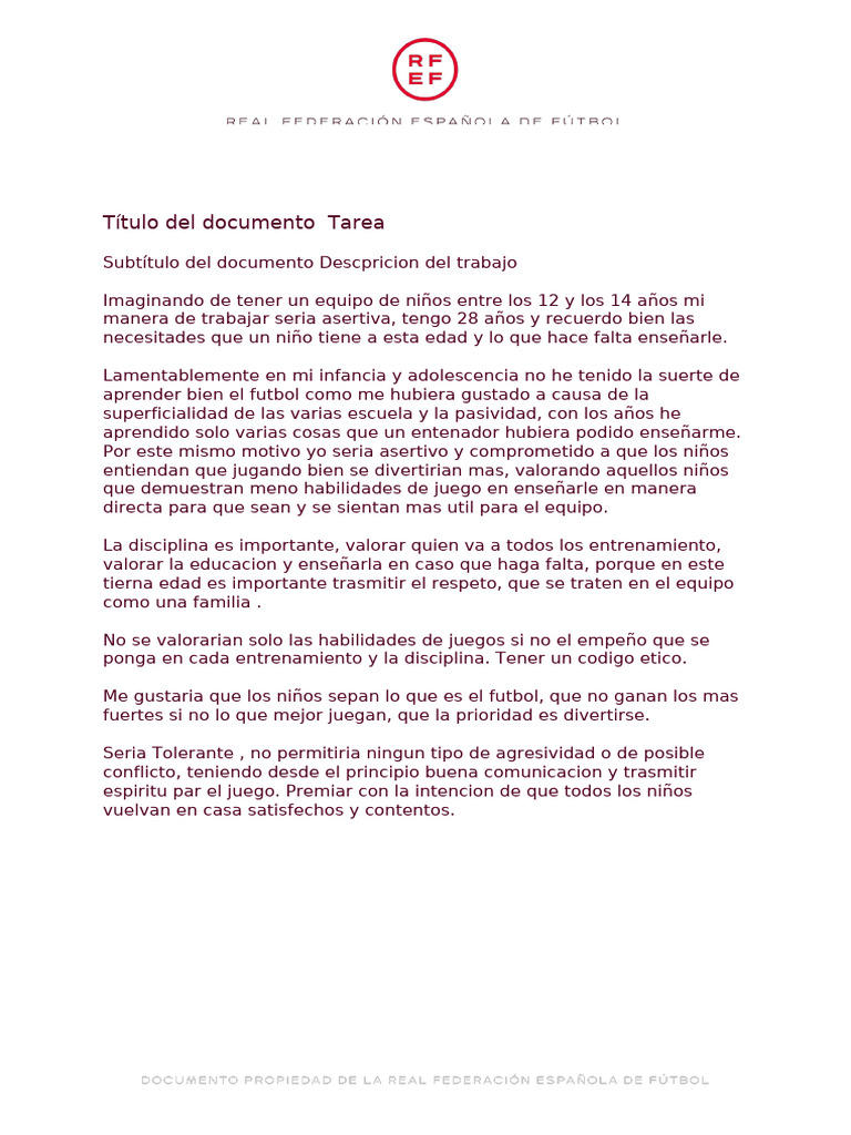 Plantilla Uefa C Word | PDF | Deportes y recreación