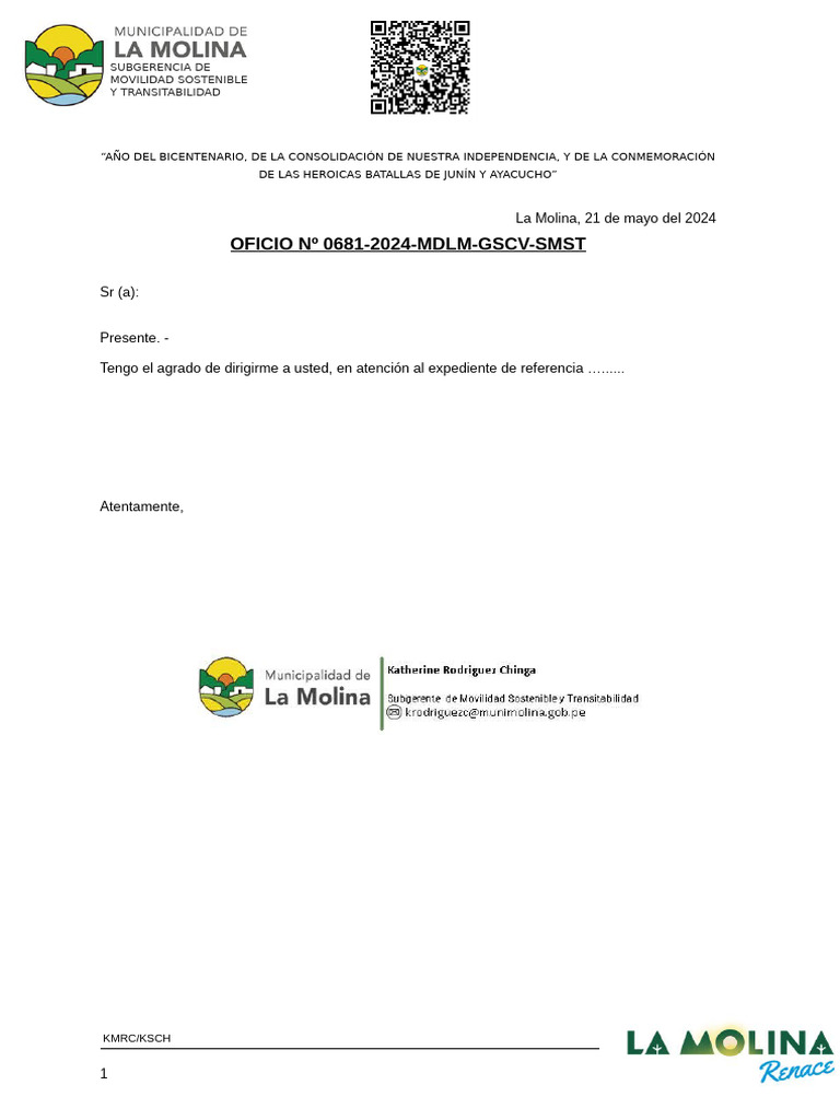 Oficio #0681-2024-MDLM-GSCV-SMST | PDF