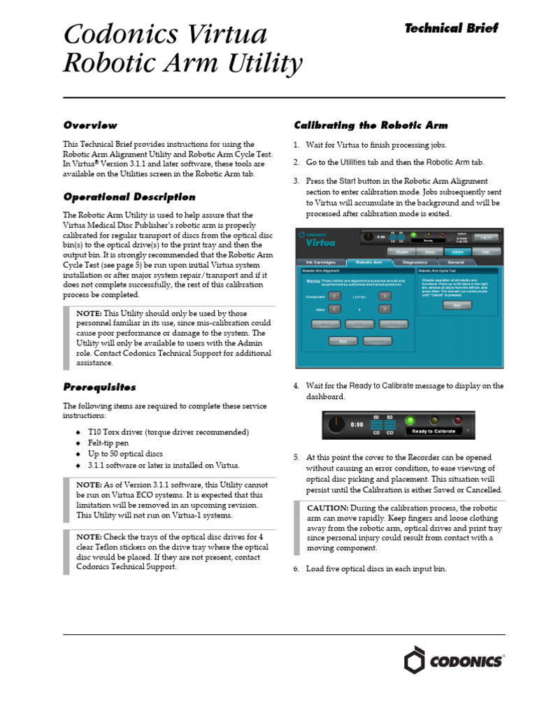 Robotic Arm Utility 901-222-002 | PDF | Graphical User Interfaces ...