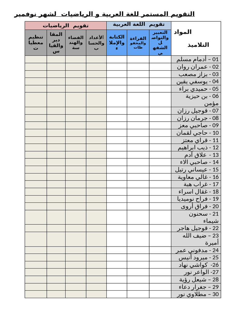 التقويم المستمر (Réparé) | PDF