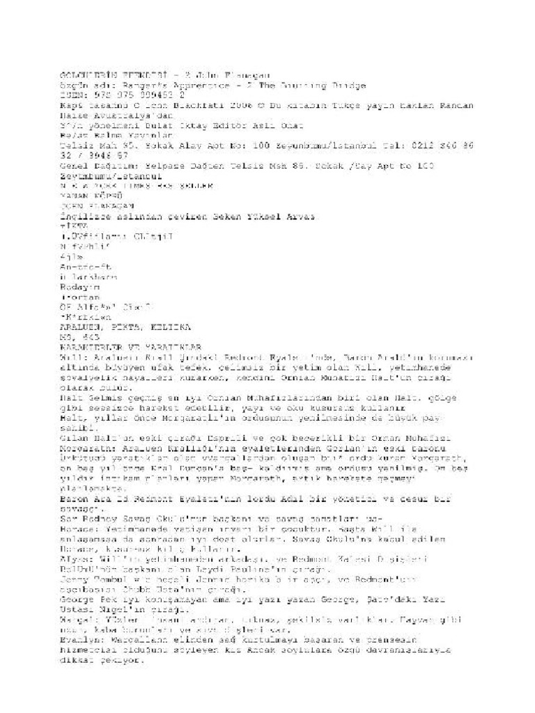 Mir - Az 2 Golgelerin Efendisi Yanan Kopru John Flanagan | PDF