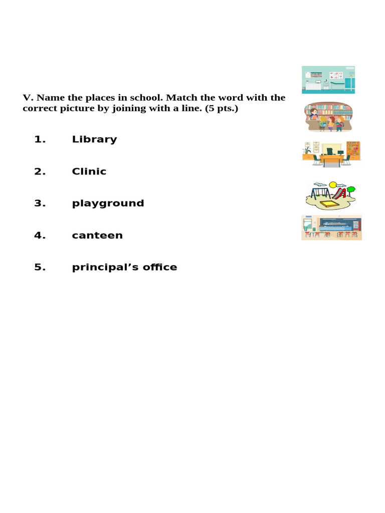 Places in Scool | PDF