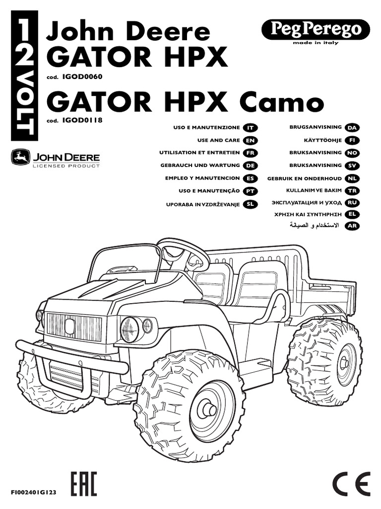 John Deere Gator HPX Igod0060 | PDF