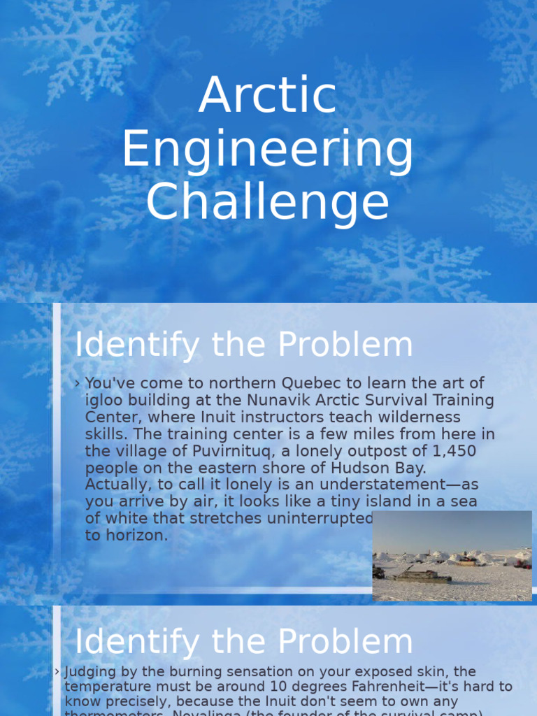 Arctic Engineering Challenge - Blank | PDF | Earth Sciences
