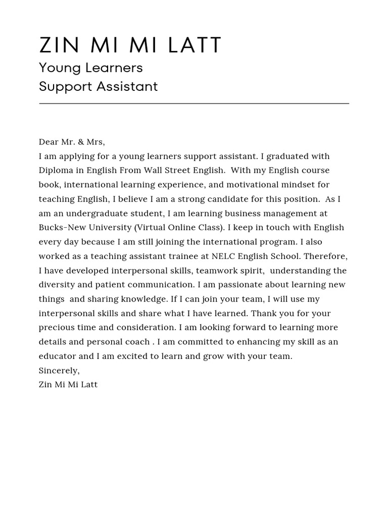 Zin Mi Mi Latt BC 2 | PDF | Career & Growth