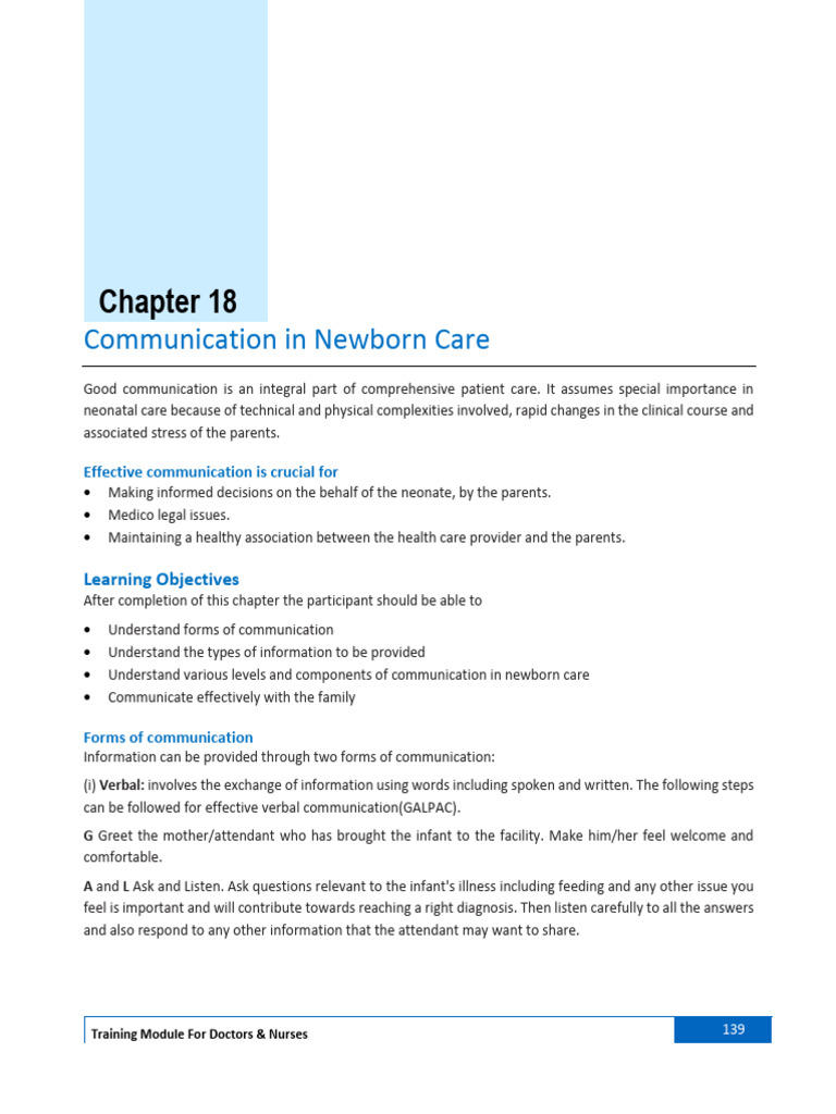 FBNC COMMUNICATION | PDF | Infants | Neonatal Intensive Care Unit