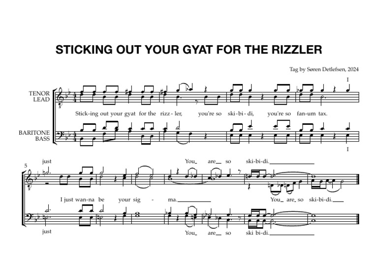 Sticking Out Your Gyat for the Rizzler | PDF
