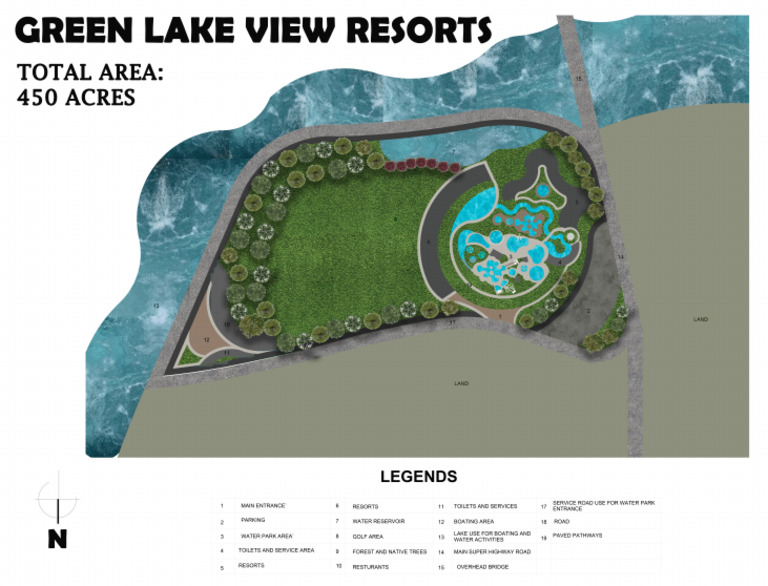 Green Lake View PSD | PDF