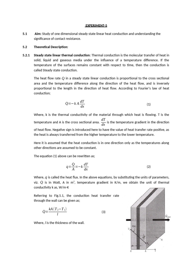linear heat conduction | PDF | Thermal Conduction | Heat Transfer