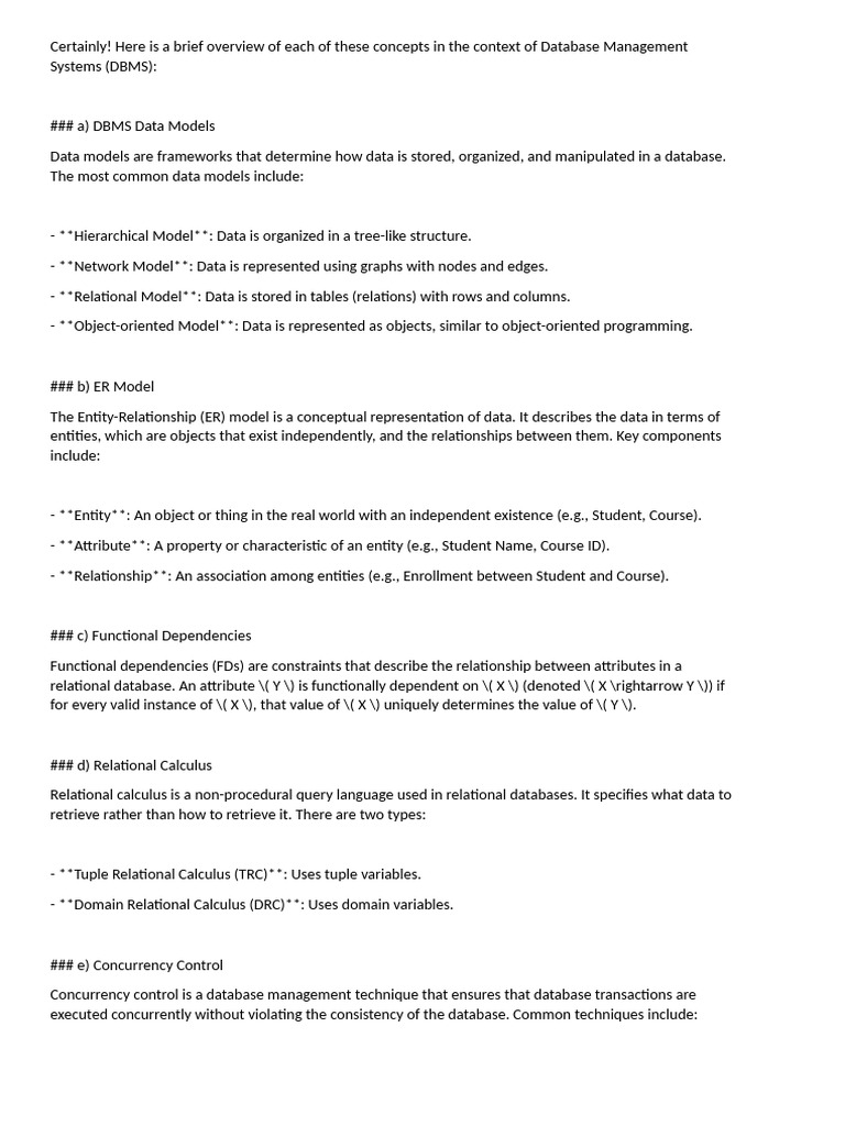 DBMS Previous PPR | PDF | Databases | Relational Database