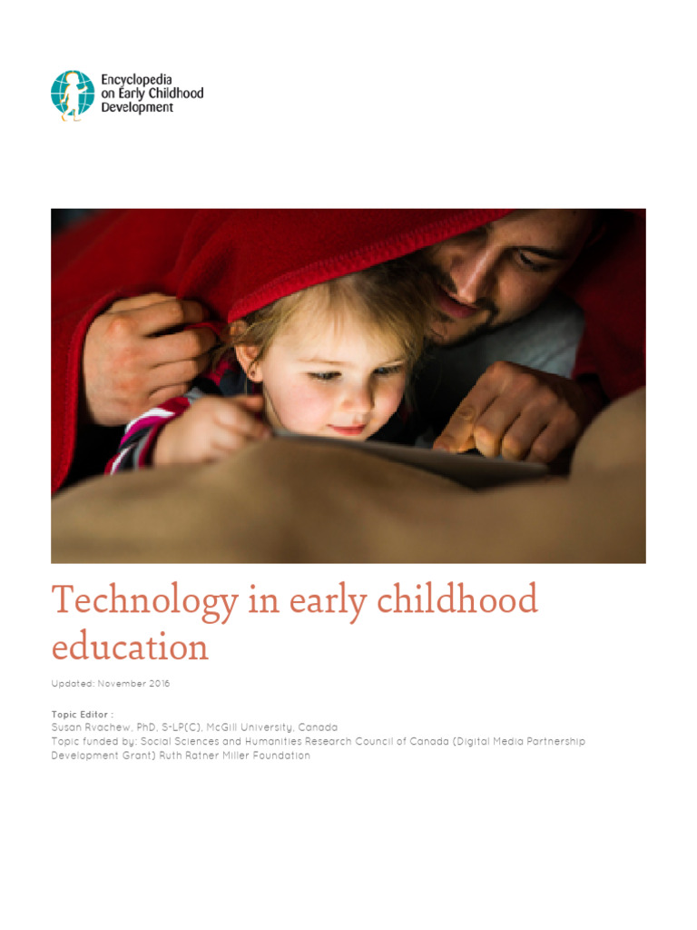 Technology's Role in Early Childhood Education | PDF | Learning ...