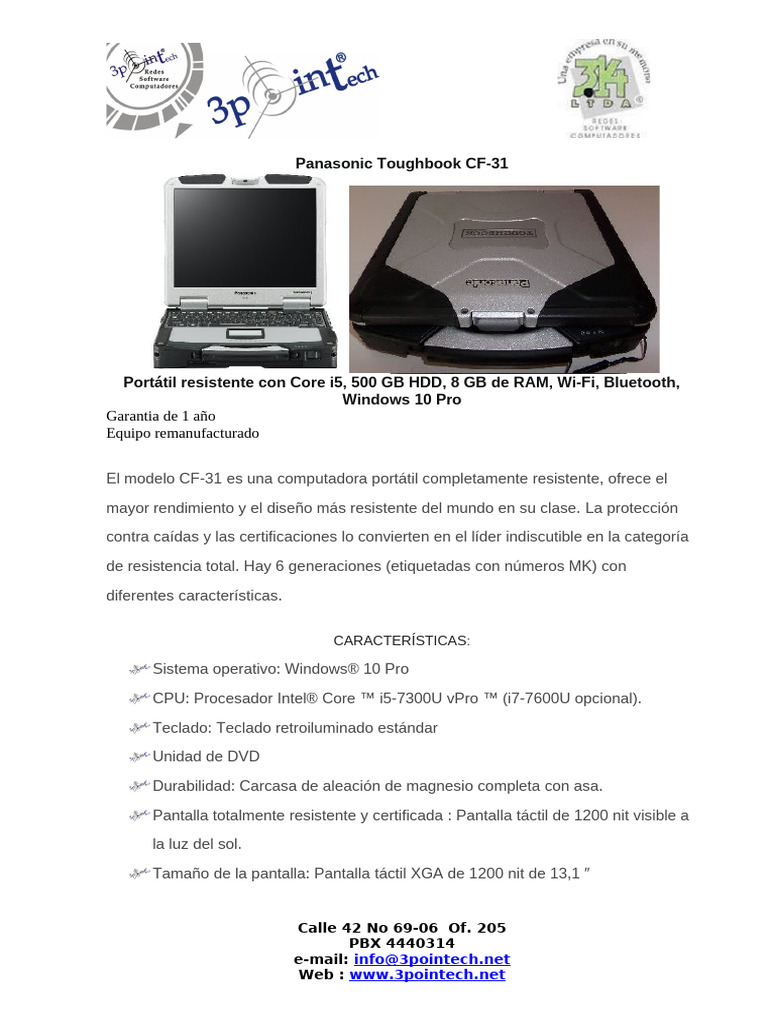 CF 31 | PDF | Ordenador portátil | Bluetooth