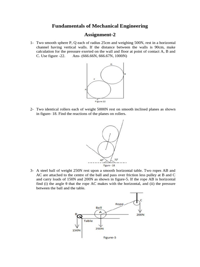 Mechanics Assignment 2 Pdf