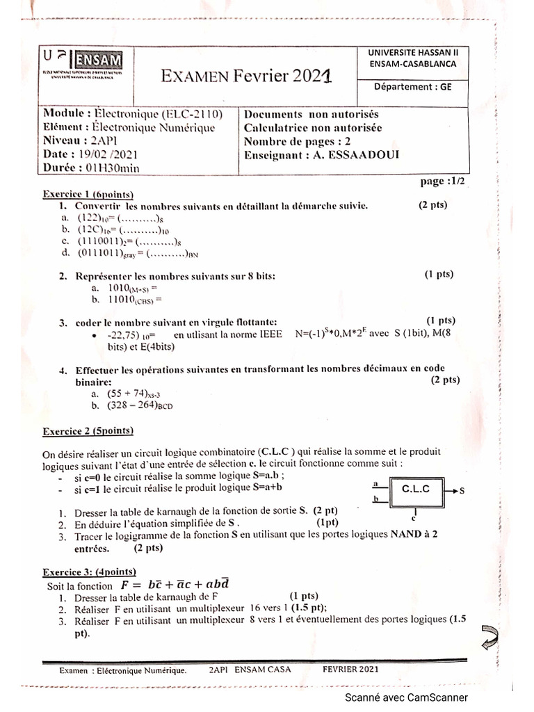 Examen EN 2021 | PDF