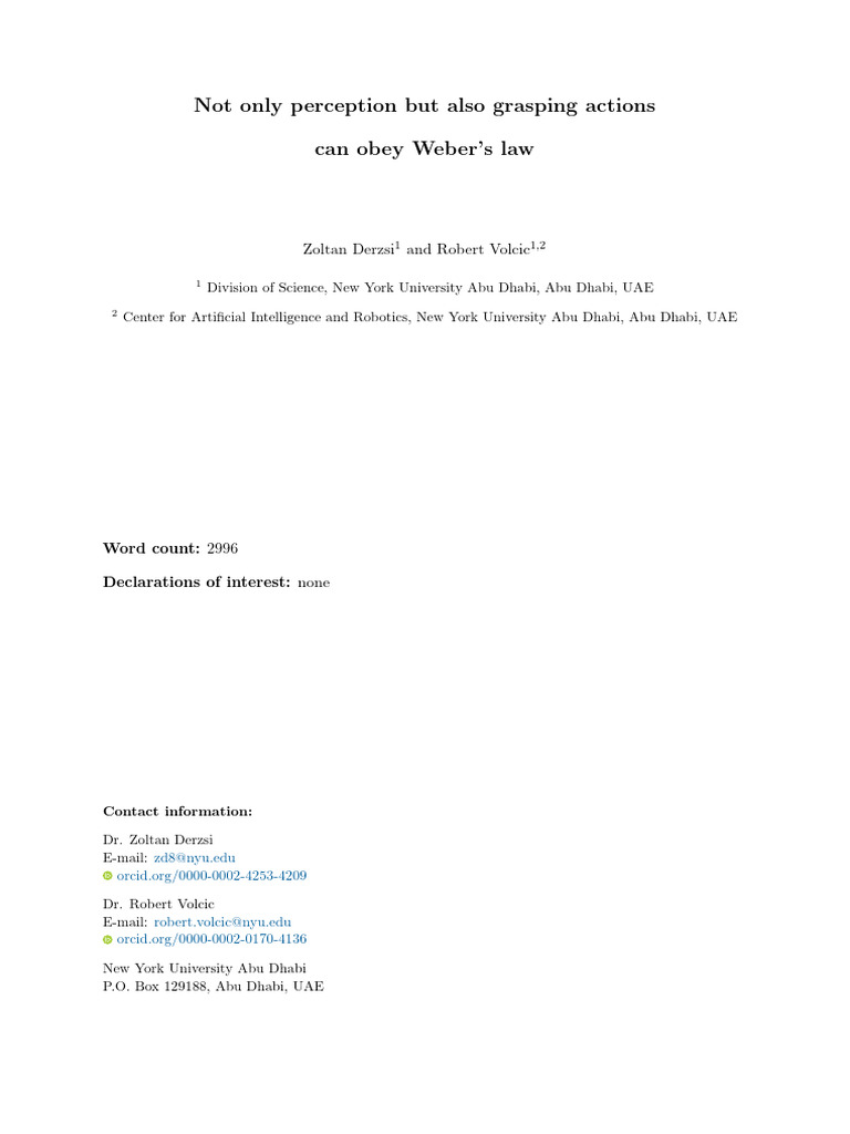 Derzsi-Volcic-under-review-Not Only Perception But Also Grasping ...