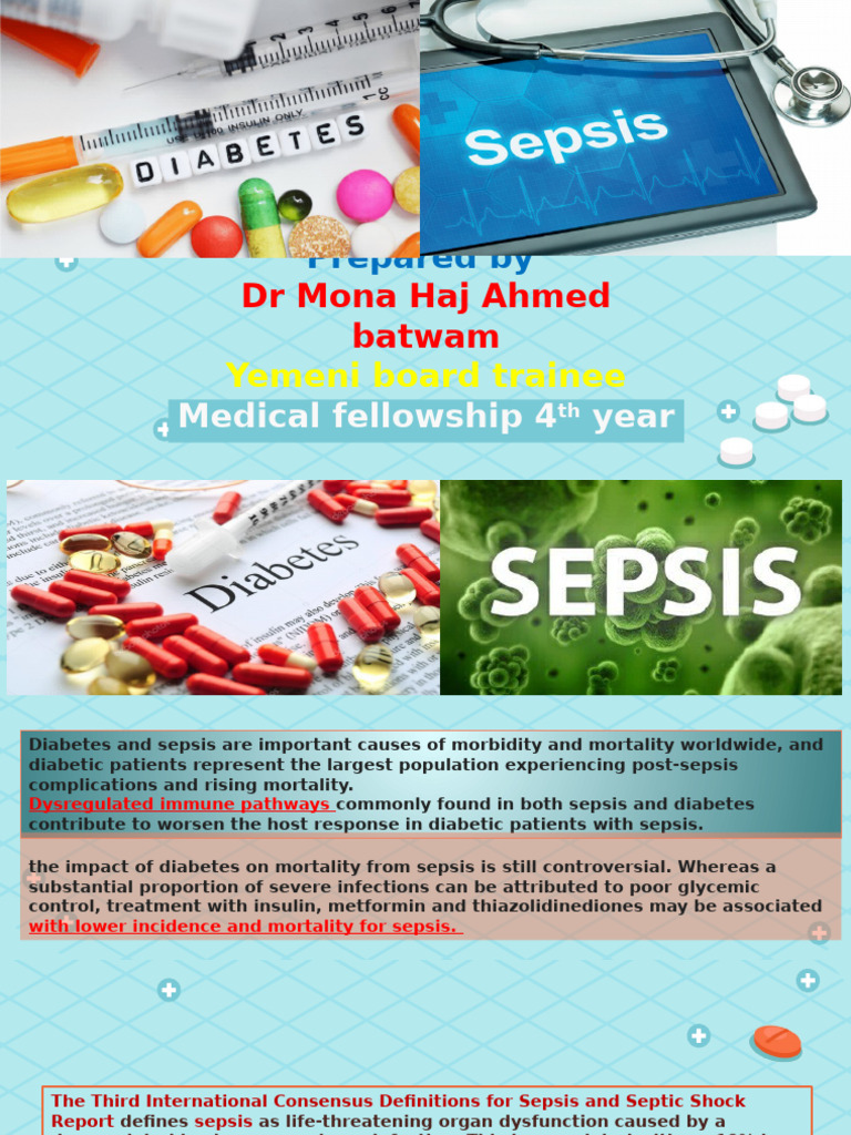 Diabetes and Sepsis by Mona Haj | PDF | Sepsis | Diabetes