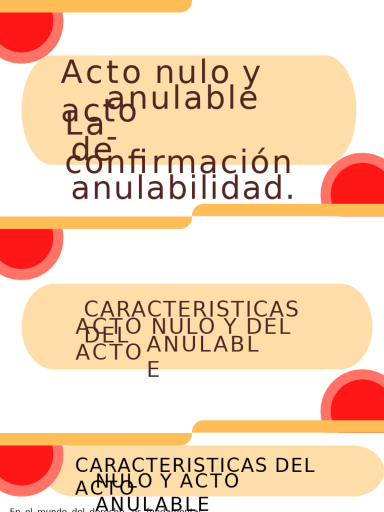 Semana 14 Acto Nulo y Del Acto Anulable | PDF | Nulo (ley) | Derecho ...