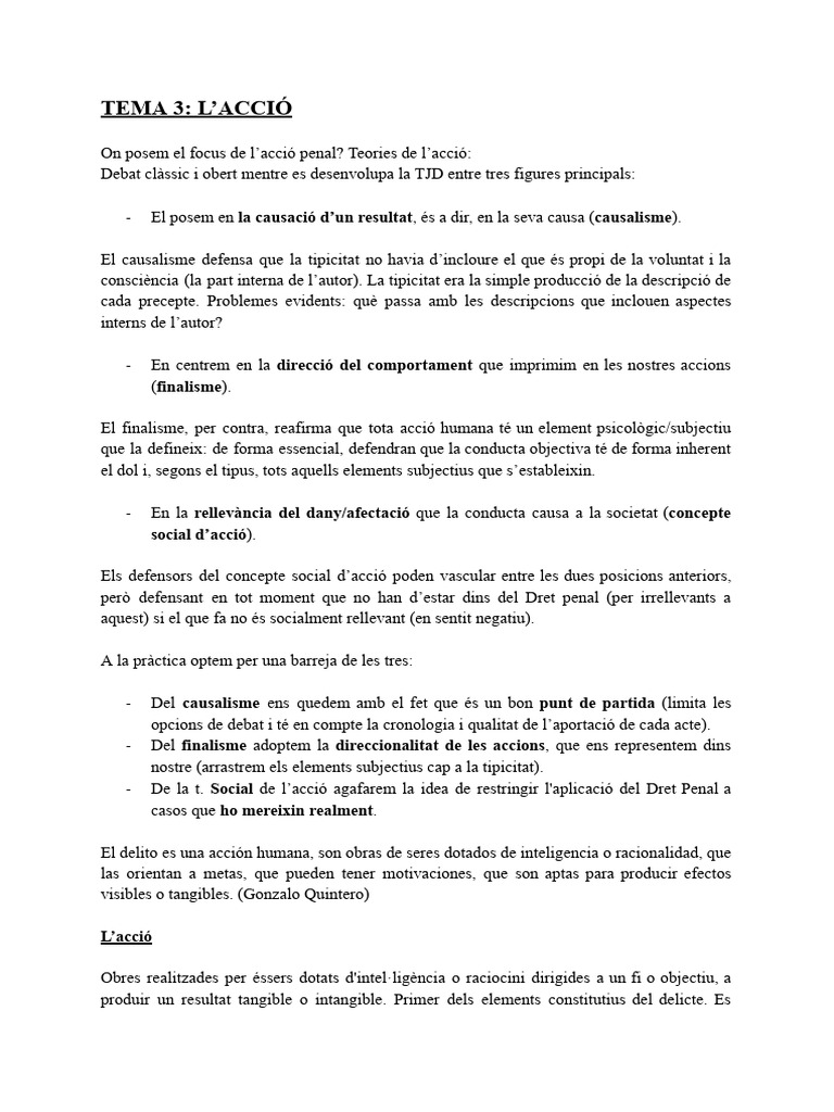 TEMA 3_ L’ACCIÓ | PDF
