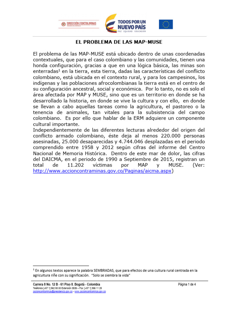El Problema Map-Muse | PDF | Colombia