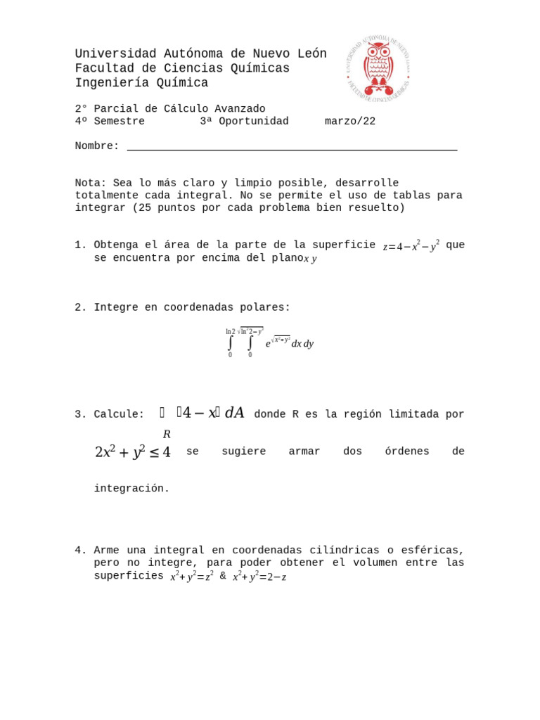 2o Parcial 3a Op (CA-03-22) | PDF | Métodos y materiales de enseñanza