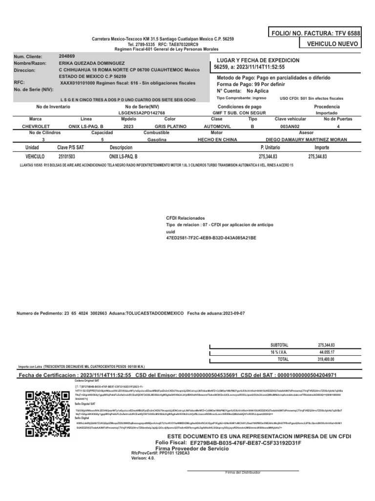 Onix 2023 | PDF | Vehículo de motor | Tecnologías automotrices