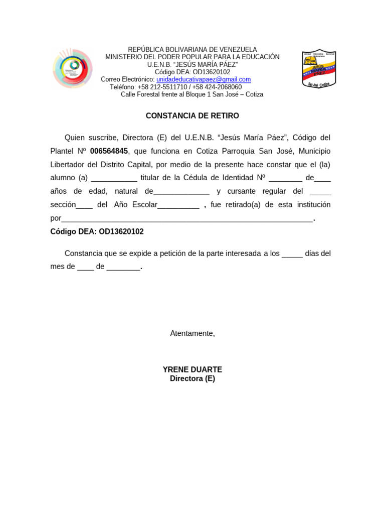 Constancia de Retiro-1 | PDF